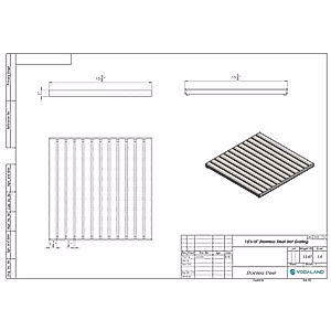 Vodaland - 16x16 Inch Catch Basin. PPE Plastic with 100% Stainless Steel - ADA/Heel Proof Grate and Sediment Basket Included.