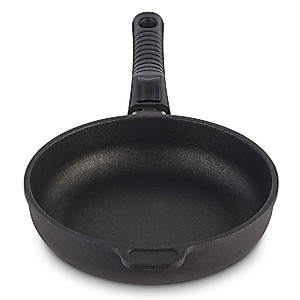 Ozeri Professional Series Hand Cast Ceramic Fry Pan with Removable Handle, 100% Made in Germany and Free of GenX, PFBS, Bisphenols, APEO, PFOS, PFOA, NMP and NEP