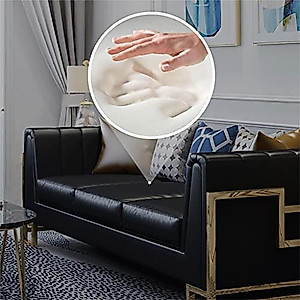 FZZDP Living Room Sofa 3 Seat Lounge Sofa Suitable for Home Or Office Leather Recliner Armchair Furniture