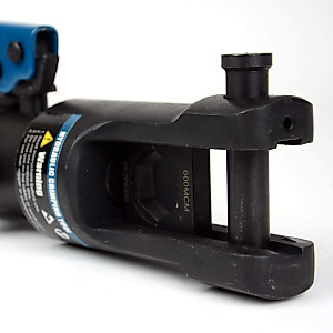 TEMCo Industrial Hydraulic Cable Lug Crimper TH0005 V2.0 (11 US TON) 10 AWG to 600 MCM Electrical Terminal Cable Wire Tool Kit with 32 Die Sets