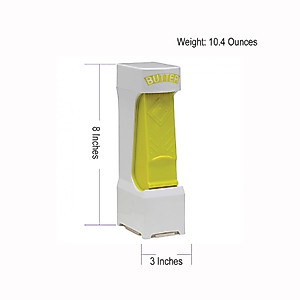 Kawphaqu Butter Cutter - Stainless Steel Hand Held Butter Cutter Slicer, Butter Slicer Dispenser Butter for Making Bread, Cakes, Cookies (Yellow)