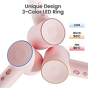 Laifen Hair Dryer Swift SE, 200 Million Negative Ionic Blow Dryer with 105,000 RPM Brushless Motor 1400W Powerful for Fast Drying High-Speed Low Noise Hairdryer for Home, Travel (Matte Pink)