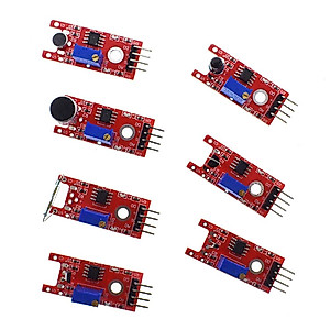 Upgrade Version 45 in 1 Sensor Module Kits for Arduino R4 UNO R3 MEGA2560 Nano Raspberry Pi ESP8266 ESP32 STM32 Development Board Programming Accessorries with Plastic Box Package