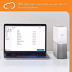 Western Digital 4TB My Cloud Home Personal Cloud - WDBVXC0040HWT-NESN, Single Drive, White