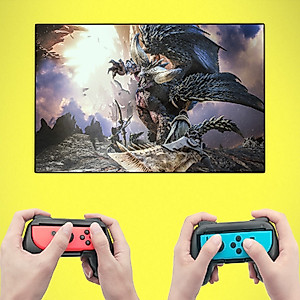 FYOUNG Hand Grips for Switch and Switch OLED Model Controllers, Grip for Switch for Joy Con - Black(2 Packs)