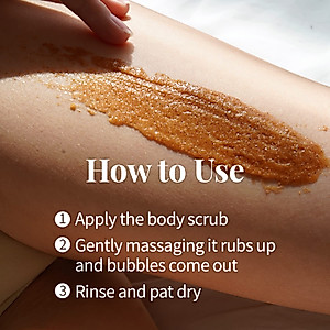 PLU Original Walnut Body Scrub Polish - Rosemary Herb - Exfoliating & Moisturizing & Glow - for Acne, Cellulite, Stretch Marks, Spider Veins - Fresh Chamomile & Rosemary Scent, 6.76 oz.