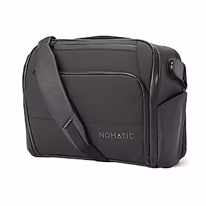 NOMATIC Messenger Bag - Formal Laptop Computer Bag and Briefcase - Crossbody Bag/Shoulder Bag and RFID Safe Travel Bag - 15-Inch Laptop Bag and Work Bag (Black)