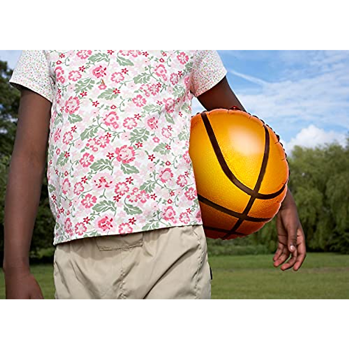 12Pcs Basketball Balloons 18inch Basketball Party Decorations Supplies Basketball Foil Balloons for World Game Sports Basketball Birthday Party Supplies Favors