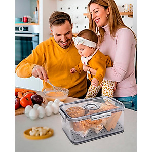Dynta Bread Box 2 Pack Bread Container Airtight, Recording Time Bread Boxes for Kitchen Counter Organizers and Storage, Plastic Bread Storage with Lid for Homemade Bread, Toast, Loaf, Cookies
