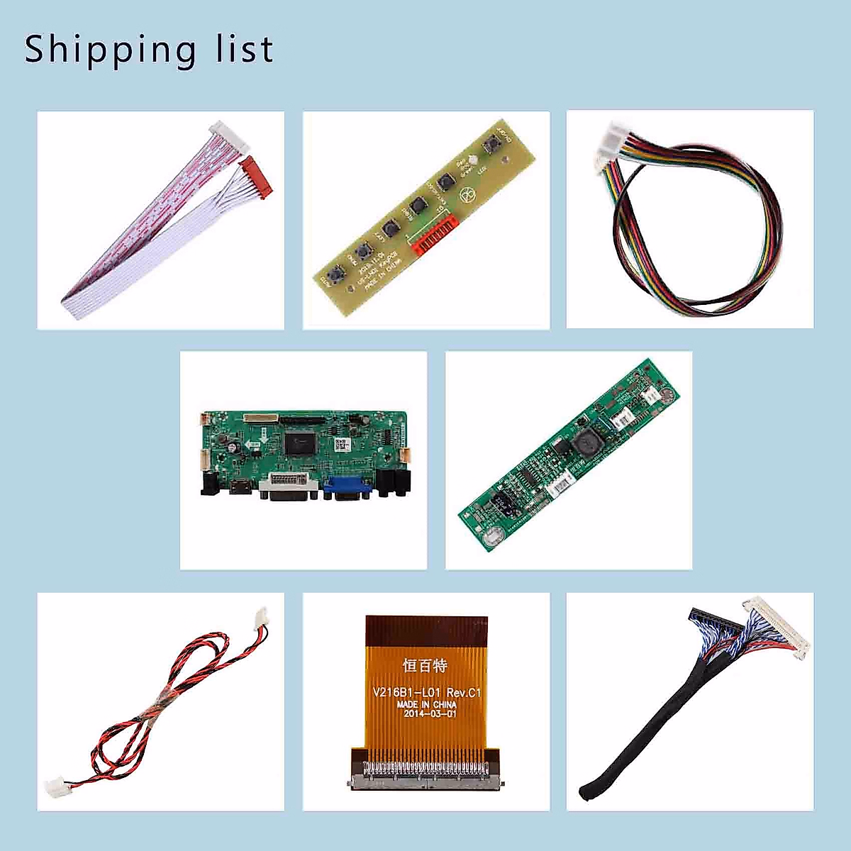 VSDISPLAY HD-MI VGA DVI LCD Controller Board M.NT68676 Work for 23 inch 1920x1080 LED Backlight 30 pin LVDS Panel : LTM230HT09 LTM230HT10 LTM230HT11 LTM230HT12