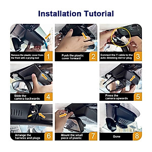 FITCAMX 2160P WiFi Connect Control by APP LHD Dash Cam Black Box Video Recorder Car DVR Camera Compatible with Kia Sorento 2021 2022 2023 (Color : Black, Size : 4K Front Cam 64GB)