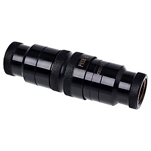 Alphacool 17370 Eiszapfen HF Quick Release Connector kit G3/8 Inner Thread with reducing Nipple G1/4 - deep Black Water Cooling Fittings