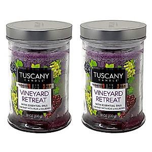 Tuscany Candle 18oz Scented Candle, Vineyard Retreat 2-Pack