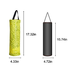 3 pcs Grocery Bag Organizers, Wall Mounted Garbage Bag Holders Kitchen Rubbish Bags Round Storage Bags for Shopping Bags Grocery Bags (B)