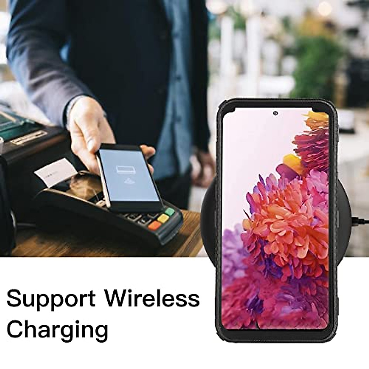 Asuwish Phone Case for LG V60 ThinQ V60ThinQ 5G G9 Thin Q Cover Hybrid Rugged Shockproof Hard Drop Proof Full Body Protective Heavy Duty Mobile Cell Accessories LGV60 V 60 60ThinQ 60V Women Men Black