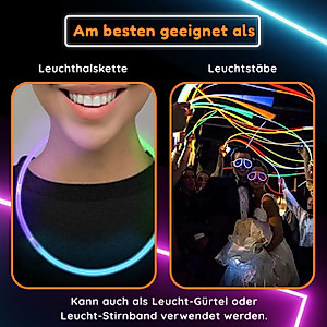 Glow Fever Glow Sticks Bulk 100ct 22'' Glow Necklaces with Connectors, Neon Light Sticks for Party Festivals Raves Concert Birthday Wedding, Multicolor