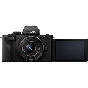 Panasonic DC-G100KK LUMIX G100 Mirrorless 4K Vlogging Camera with 12-32mm F3.5-5.6 Lens 3 Battery Bundle Deco Gear Backpack + Photo Video LED + Microphone + Monopod + 64GB Software Kit & Accessories