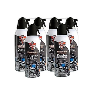 Dust-Off Disposable Compressed Gas Duster, 10 oz Cans, 6 Pack