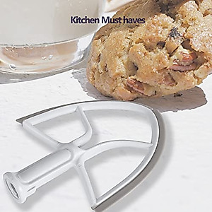 5QT Flex Edge Beater for KitchenAid Bowl-Lift Stand Mixer,5 Quart Flat Beater Paddle Replacement Asseccories Attachments with Flexible Silicone Edge Bowl Scraper