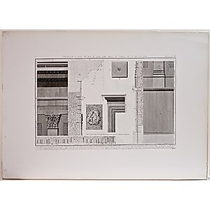Plate XXVII - Dimostrazione in grande delle parti del secondo ordine interiore del Panteon, che ora piu non esistono