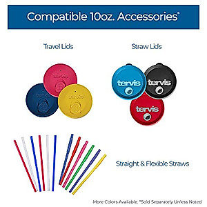 Tervis Construction Trucks Made in USA Double Walled Insulated Tumbler Cup Keeps Drinks Cold & Hot, 10oz Wavy, Unlidded