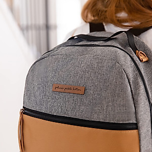Petunia Pickle Bottom Axis Backpack | Baby Bag | Diaper Bag Backpack | Baby Bottle Bag for Parents | Stylish Baby Bag Organizer| Sophisticated and Spacious Backpack for On The Go Moms | Camel/Graphite