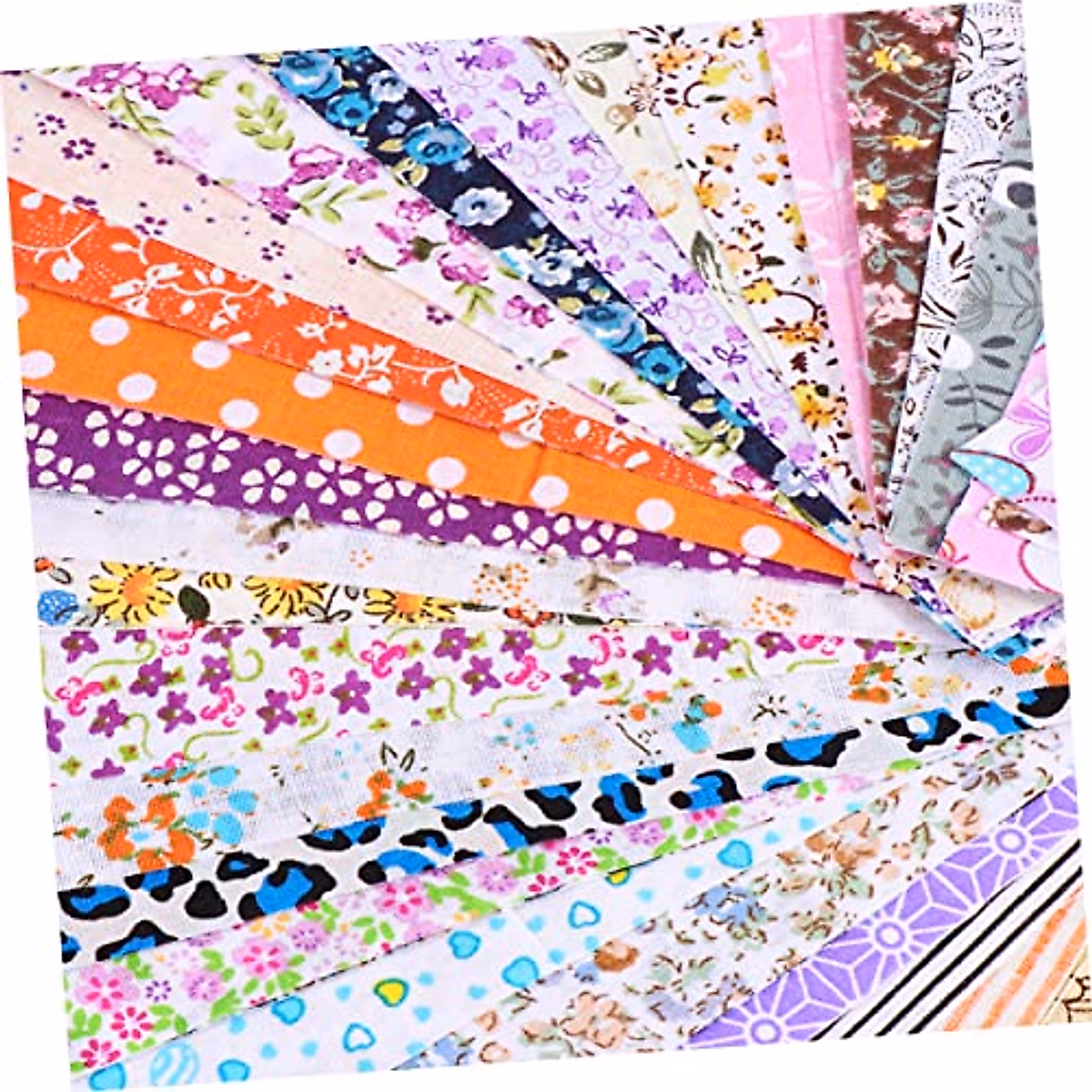 Sewing Fabric 50pcs Quilting Fabric Quilted Comforter Comforters Floral Fabric for Clothes Craft Fabric Scraps Quilting Fabric Squares DIY Floral Printed Fabric Sewing Fabric