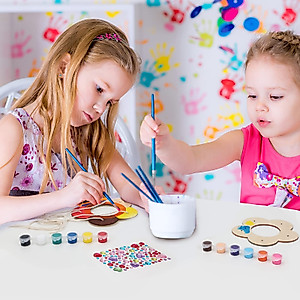 HOLICOLOR 4 Pack Arts and Crafts Bird Feeders Wooden DIY Painting Kits Garden Outdoor Activities for Children Girls Boys Easter Gift Age 3-5 4-8 8-12