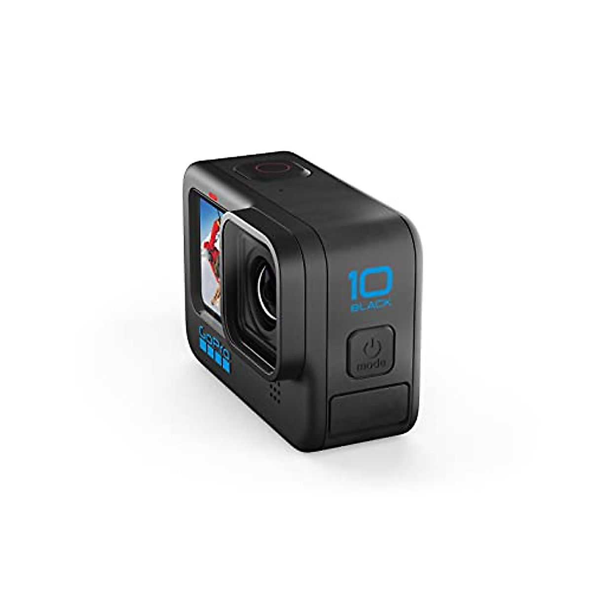GoPro HERO10 Black - Waterproof Action Camera with Front LCD and Touch Rear Screens, 5.3K60 Ultra HD Video, 23MP Photos, 1080p Live Streaming, Webcam, Stabilization (Renewed)