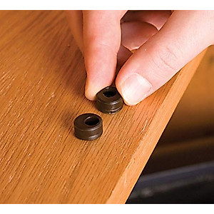 FastCap Euro Door Stop Brown No Screws- 10 Pcs