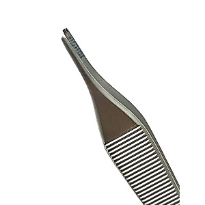 German Premium Tc Adson Tissue Forceps Toothed 1X2 4.75" Adson Kocher Configuration Veterinary Cynamed