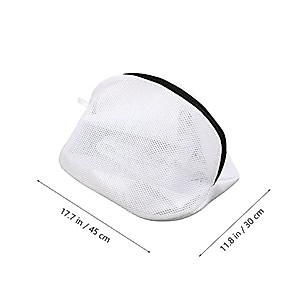 Unomor 2pcs Laundry Bag Wash Bag Mesh Wash Bag Travel Shoe Bags Shoes Washing Bag Sock Sneakers Sneaker Washing Bag Shoes Wash Pouch Sneaker Wash Pouches Stand White