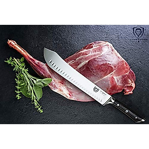 Dalstrong The Gladiator Series Elite Bull Nose Butcher Knife 10" Bundled with Premium Whetstone Kit - #1000/#600 Grit