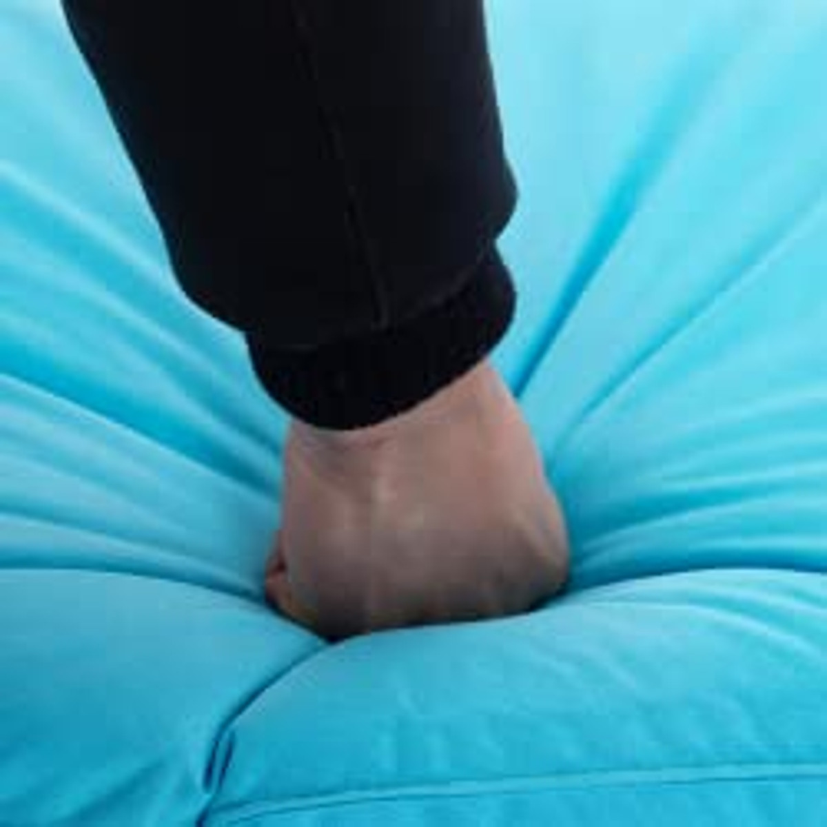 vidaXL Foldable Sunlounger Outdoor Garden Patio Beach Backyard Terrace Pool Sunbed Lounge Bed Seating Camping Folding Oxford Fabric Blue