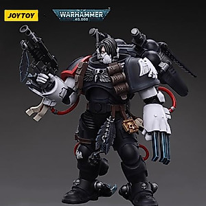 JOYTOY Warhammer 40K Action Figure, Raven Guard Chapter Master Kayvaan Shrike, 4.7Inch 1/18 Collection Model for Unisex, Christmas, Birthday Gifts, Ages 15 and Up