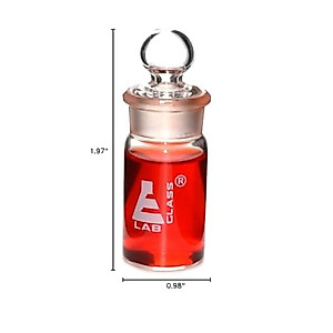 EISCO Weighing Bottle- Tall Form, Borosilicate Glass - 15mL - 25x50mm