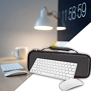 FBLFOBELI Hard Carrying Case Compatible with Apple Magic Keyboard + Magic Mouse, Travel Protective Carrying Storage Bag