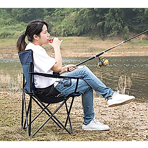 PLAYBERG Folding Camping Chair, Green (Navy)