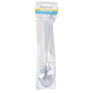 4 Pack 10in Clear Plastic Serving Spoons