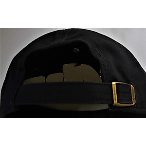 Atlanta Braves Unisex Adult Adjustable Low Profile Charcoal Gray Cap Hat with White and Black Embroidered A/Tomahawk Logo and Stitched Red Nickname on Bill