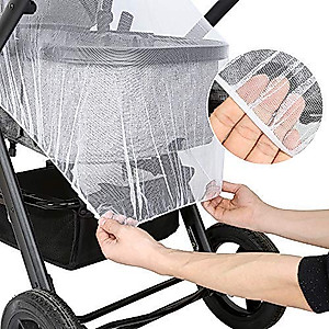LEMESO Stroller Baby Net - Universal & Elastic & Breathable - for Infant Carriers Car Seats Cradles Cribs Bassinet Playpen Travel Outdoor
