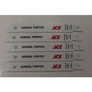 ACE by Bosch 2099349 6" x 10TPI Bi-Metal Recip Saw Blade 5pcs
