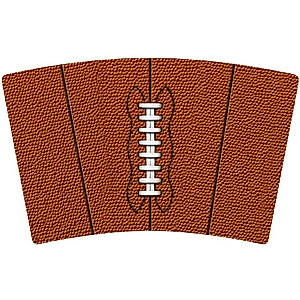 Mugzie "Football" Stainless Steel Travel Mug with Insulated Wetsuit Cover, 20 oz, Black