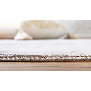 Unique Loom Uptown Collection by Jill Zarin Collection Textured Modern Beige Area Rug (9' 0 x 12' 0)