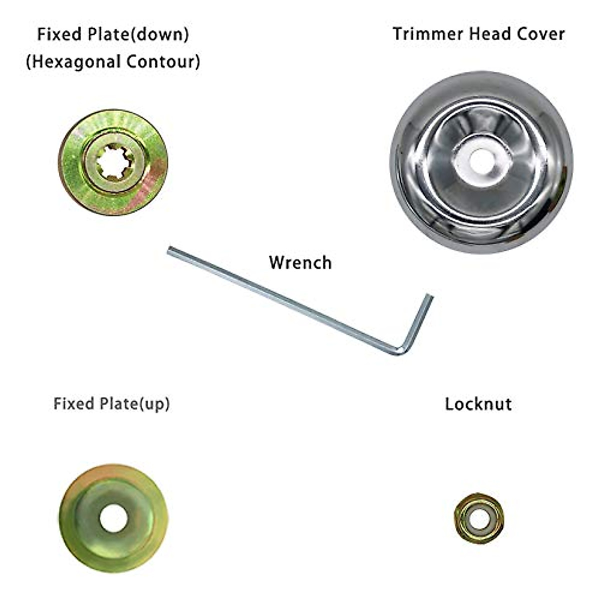 CZS 6 Steel Razor Blade Trimmer Head & 3 Teeth Brush Cutter Blade 67Mn Grass Steel Blades Tool with Adapter Accessories for Mower Weed Tools Mower Weed Tools