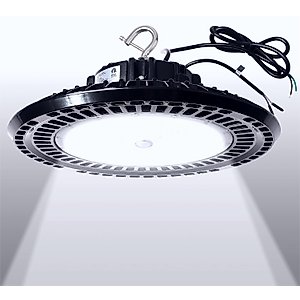 OSTEK 240W UFO LED High Bay Light, 38400LM 5000K 0-10V Dimmable, Commercial Bay Lighting for Garage Workshop Warehouse (950W MH/HPS Equiv.) 100-277V, ETL DLC Listed