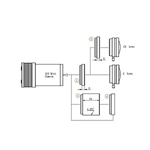 ZWO ASI120MM-MINI 1.2 MP CMOS Monochrome Astronomy Camera with USB 2.0# ASI120MM-MINI