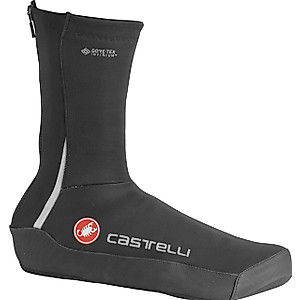 Castelli Instenso UL Shoecover I Windproof, Shoe Warmer Overshoes for Cycling, Mountain Biking - Light Black - Medium