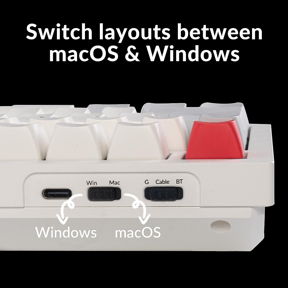 Keychron Q6 Max QMK/LAUNCHER Wireless Bluetooth/2.4 GHz/USB-C Wired Custom Mechanical Keyboard, Full Size Programmable Knob RGB Backlit Hot-Swappable Gateron Brown Switch for Mac Windows Linux - White