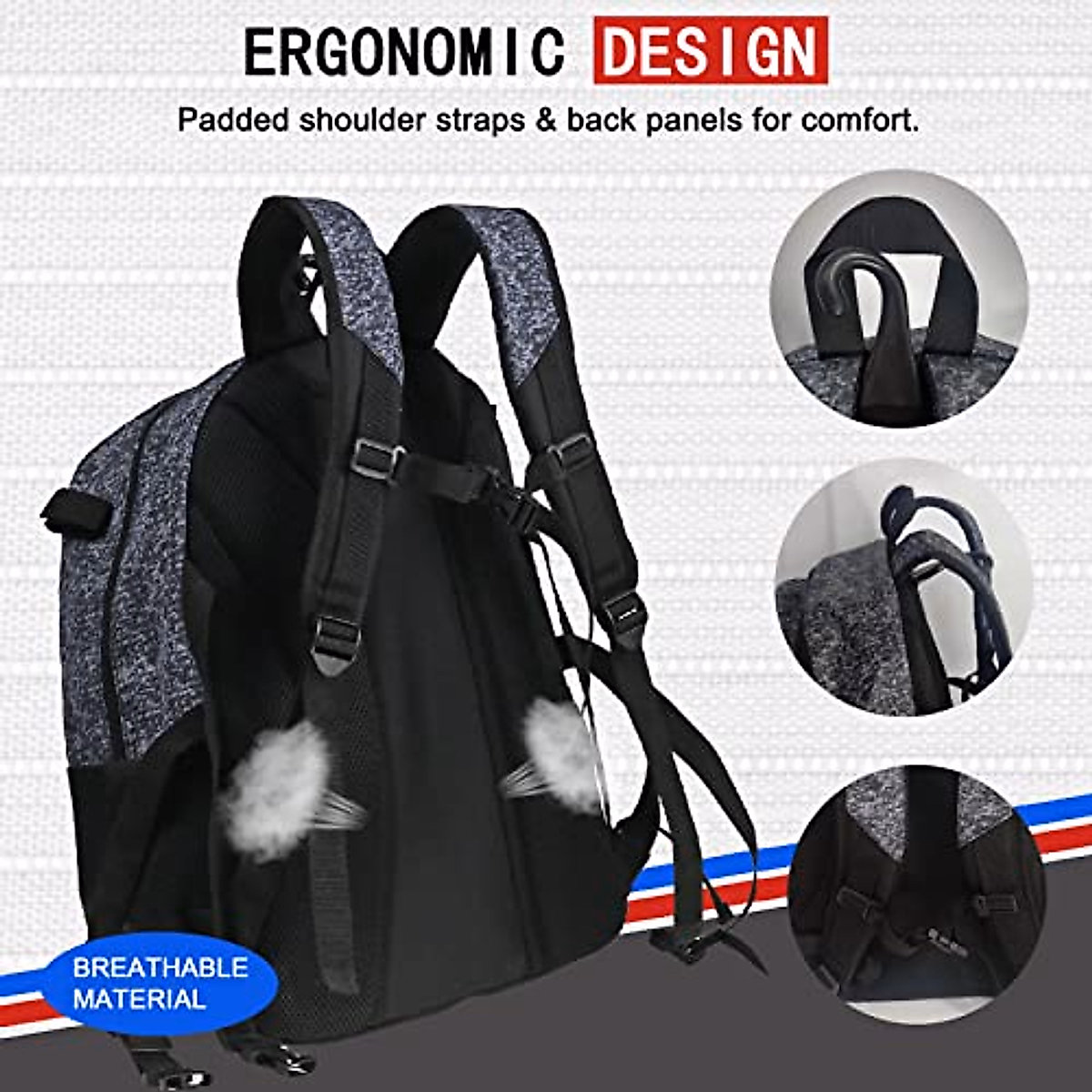 Goloni | Large Lacrosse Equipment Backpack with Two Sticks holder and Separate Cleats Compartment Field Hockey Bag